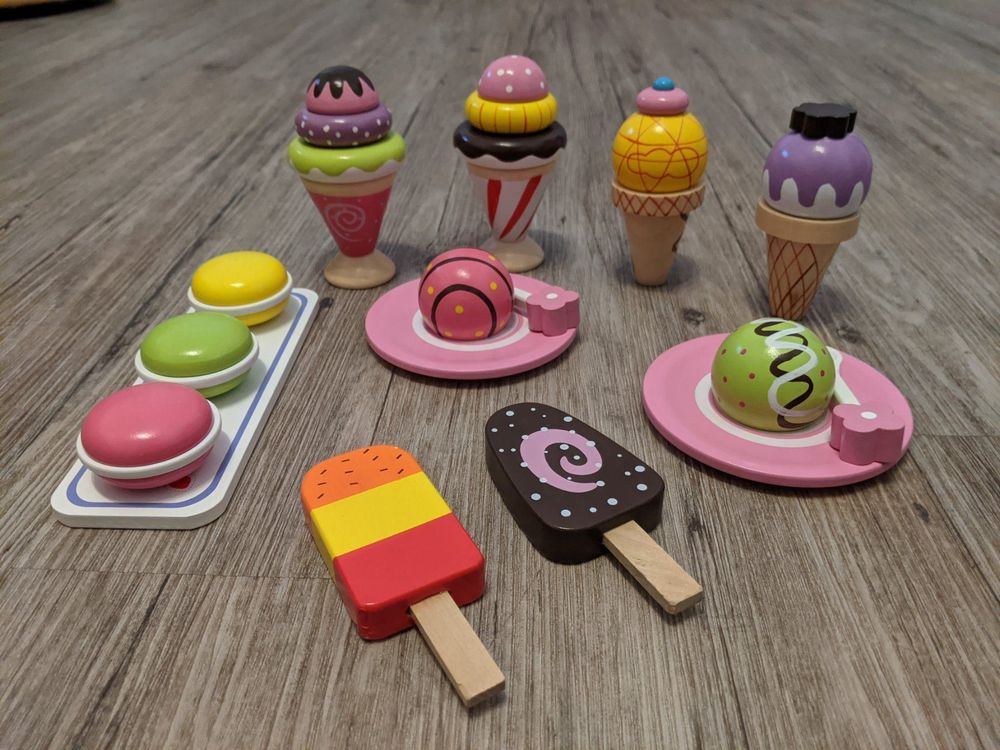 Glacen Set aus Holz von Spielba | Kaufen auf Ricardo Glacen Set aus Holz von Spielba | Kaufen auf Ricardo