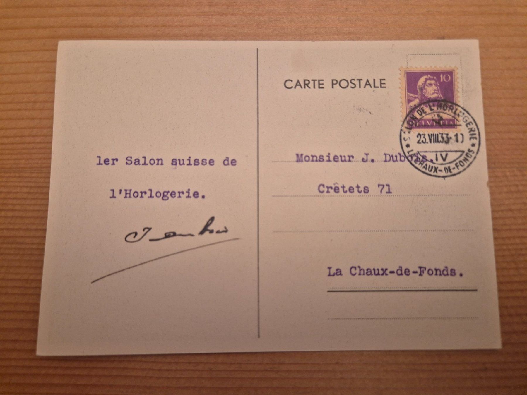 CH-1.er Salon Suisse de L'Horlogerie 1933 Zustand gem.Bilder (Gebraucht ...