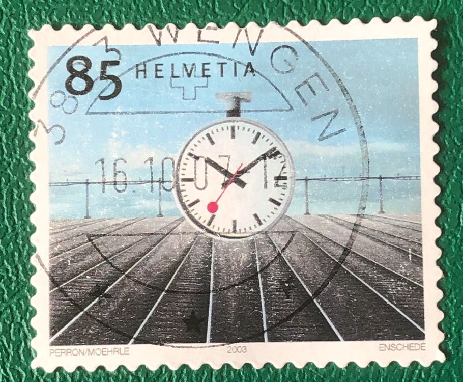 Nr.1108 mit VollStempel Bahnhofuhr (Gebraucht) in Aarau für CHF 0.25 – mit Lieferung auf Ricardo ...