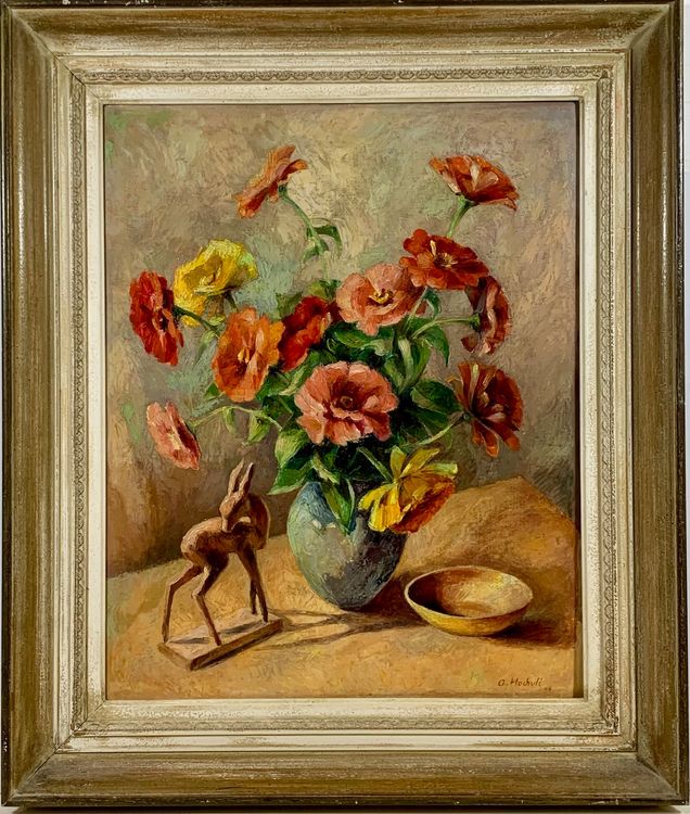 August Hochuli (1900-1990) grosses Stilleben Gemälde (Gebraucht) in ...