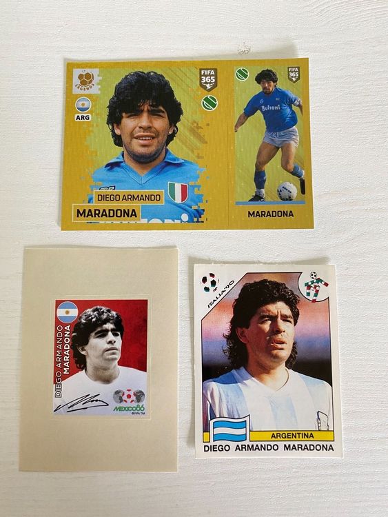 3 Panini Sticker Diego Armando Maradona (Gebraucht) in Kloten für CHF ...