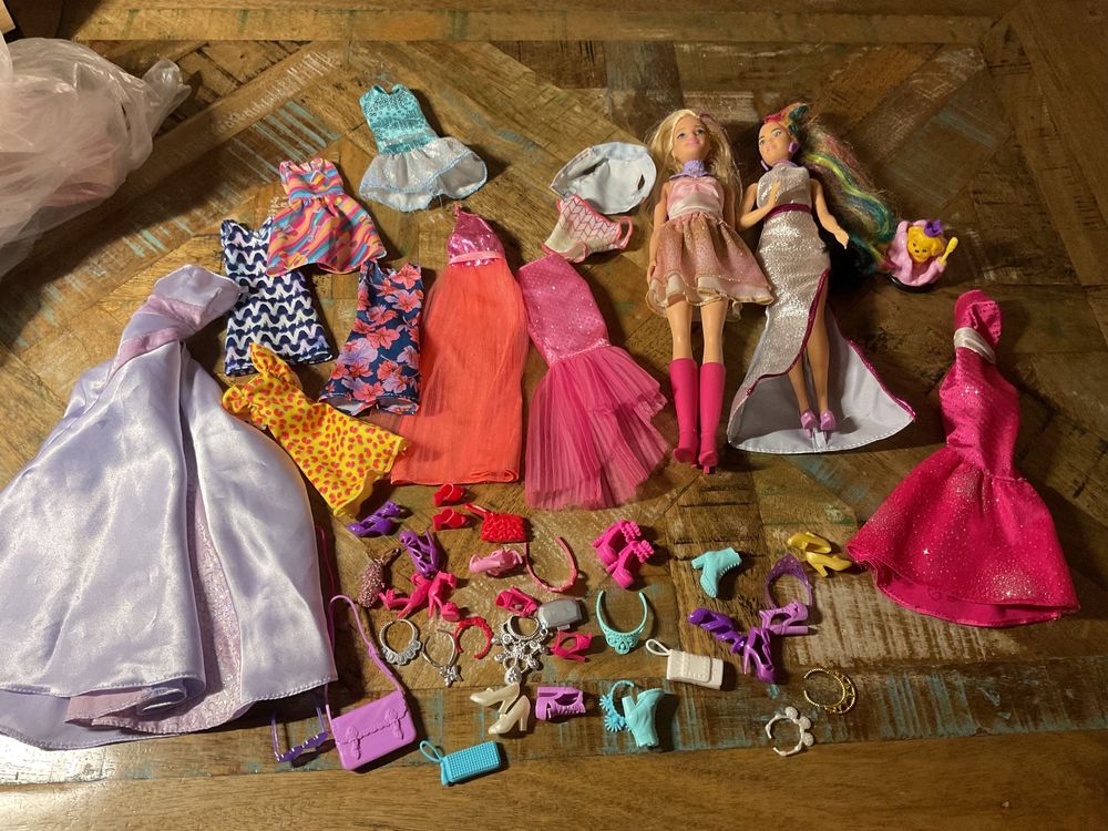 2 Barbies - BBF (best friend forever) & viel Zubehör (Gebraucht) in ...