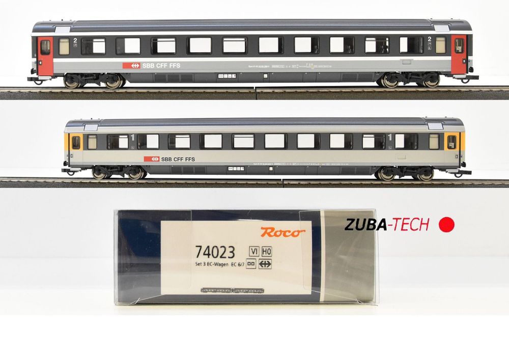 Roco 74023 EC6/7-Personenwagenset 2-Tlg. SBB H0 GS mit OVP (Gebraucht ...