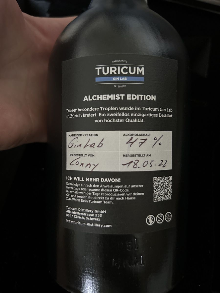Turicum Gin Zurich Limited Edition Package (Neu und originalverpackt ...