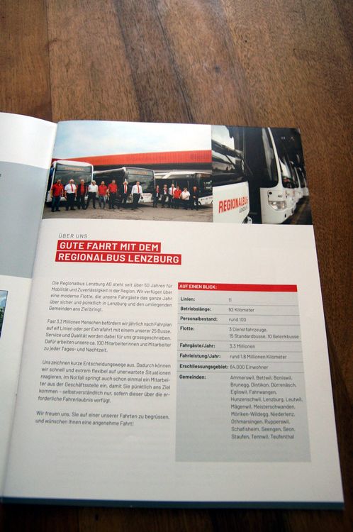 Regionalbus Lenzburg - Seit über 50 Jahren (Gebraucht) in Schönenwerd für CHF 5 – mit Lieferung ...