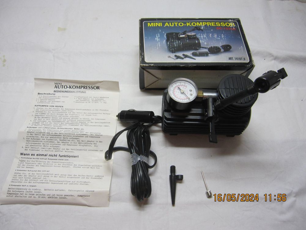 Mini Auto - Kompressor 12 Volt | Kaufen auf Ricardo