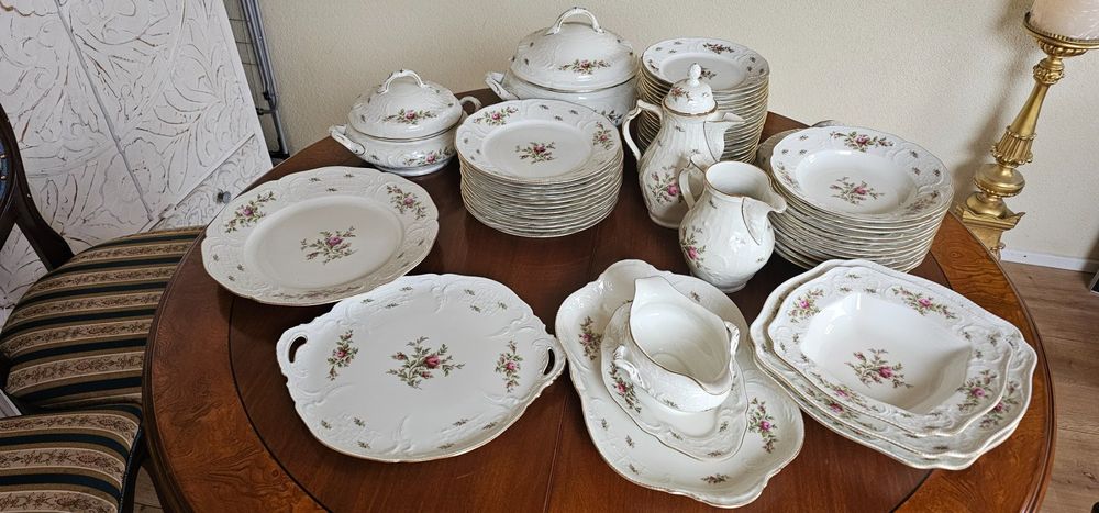 Rosenthal Sanssouci Ramona Moosrose mit Goldrand | Kaufen auf Ricardo