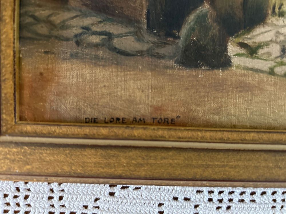 Gemälde "Die Lore am Tore" Heinrich Stösser signiert (Gebraucht) in ...