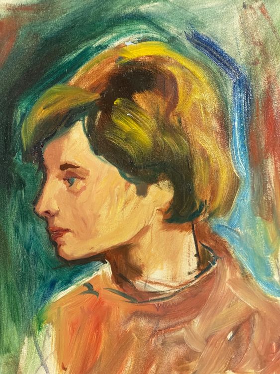 Abstrakte Portraits Gemälde Signiert | Kaufen auf Ricardo