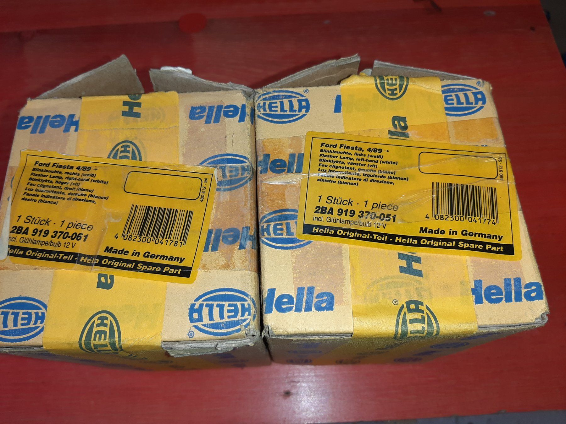 Ford Fiesta Hella Blinkleuchten links & rechts ab 4/89 NOS (Gebraucht ...