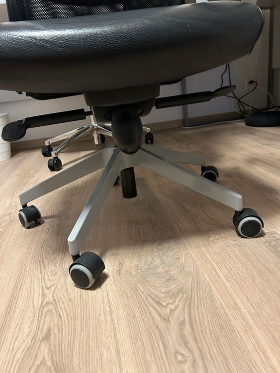 Bürostuhl, Drehstuhl, Ikea "Markus", leder, schwarz | Kaufen auf Ricardo