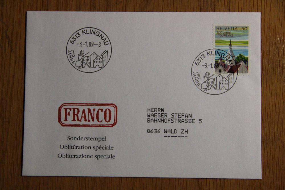 Schweiz 1989 - 5313 Klingnau - 750 Jahre (Neu (gemäss Beschreibung)) in Jona für CHF 0.5 – mit ...