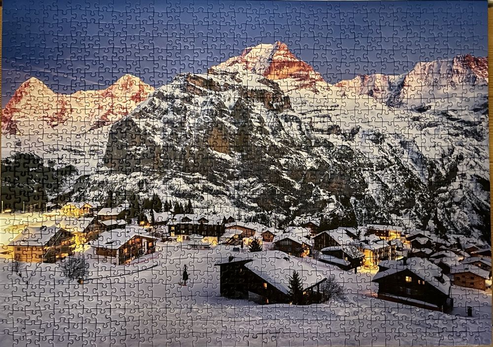 Puzzle ‚Beautiful Mountains‘ Eiger, Mönch, Jungfrau (Gebraucht) in Lindau für CHF 10 – mit ...