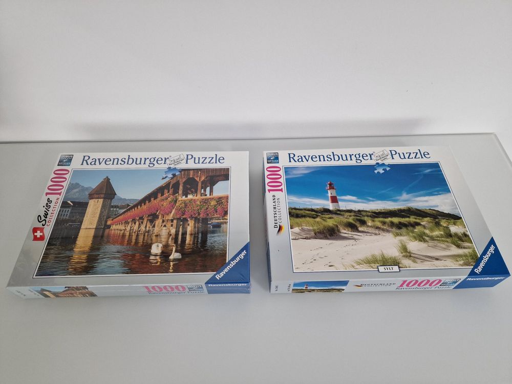 Ravensburger Puzzle, 1000 Teile, 2 Stück (Luzern und Sylt) | Kaufen auf Ricardo