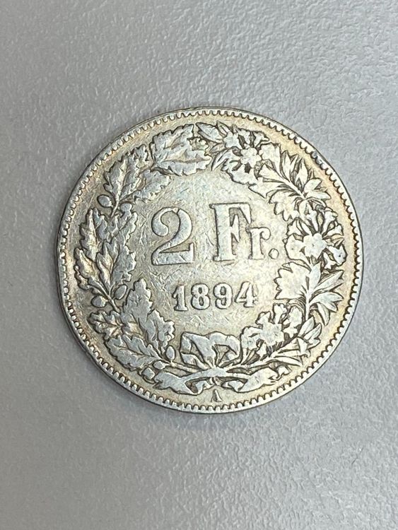 2 Fr. Silber Schweiz 1894 -ss | Kaufen auf Ricardo