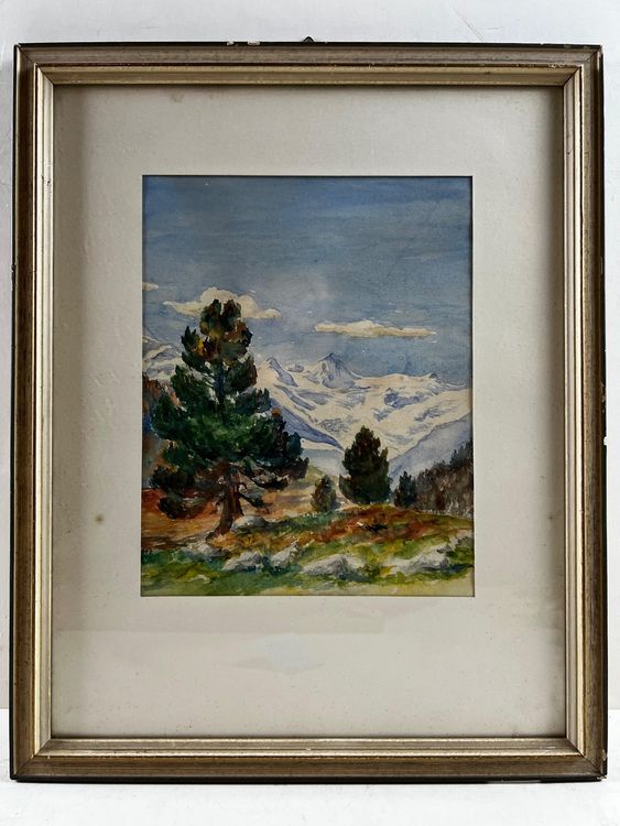 Berglandschaft Aquarell Signiert Datiert. (Gebraucht) in Neuhausen am Rheinfall für CHF 10 – mit ...