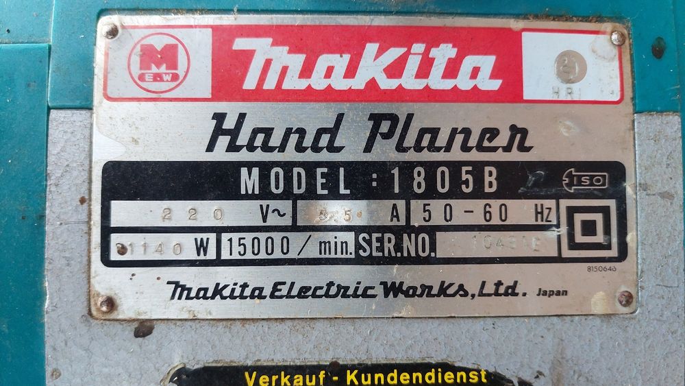 Makita Zimmermannshobel 1805B (Gebraucht) in Niederuzwil für CHF 270 ...