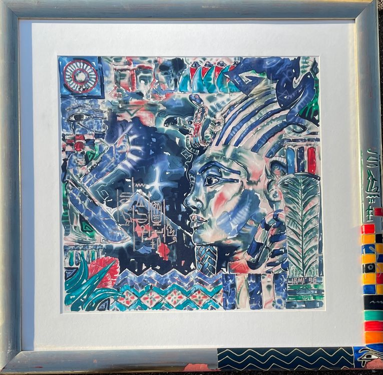 Abstrakte grosse Mischtechnik Signiert | Kaufen auf Ricardo