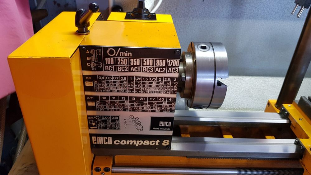Emco Compact 8 mit Bohrständer und viel Zubehör (Gebraucht) in Döttingen für CHF 1800 – nur ...