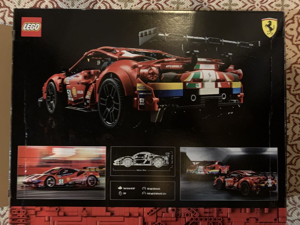 LEGO Technic 42125 Ferrari 480 GTE mit 1682 Teilen mit OVP (Neu (gemäss ...