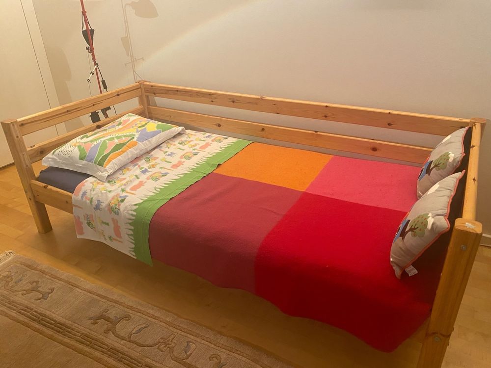 Kinder/Jugendbett FLEXA Classic 100x210 naturfarbig Kiefer (Gebraucht) in Zürich für CHF 69 ...
