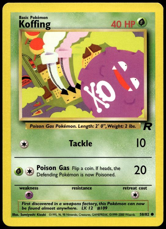 Koffing 58/82 Pokémon Team Rocket ab 1.- | Kaufen auf Ricardo