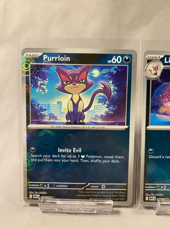 Pokémon / Poke Ball Foil Holo / White Flare / Liepard etc. (Neu (gemäss ...