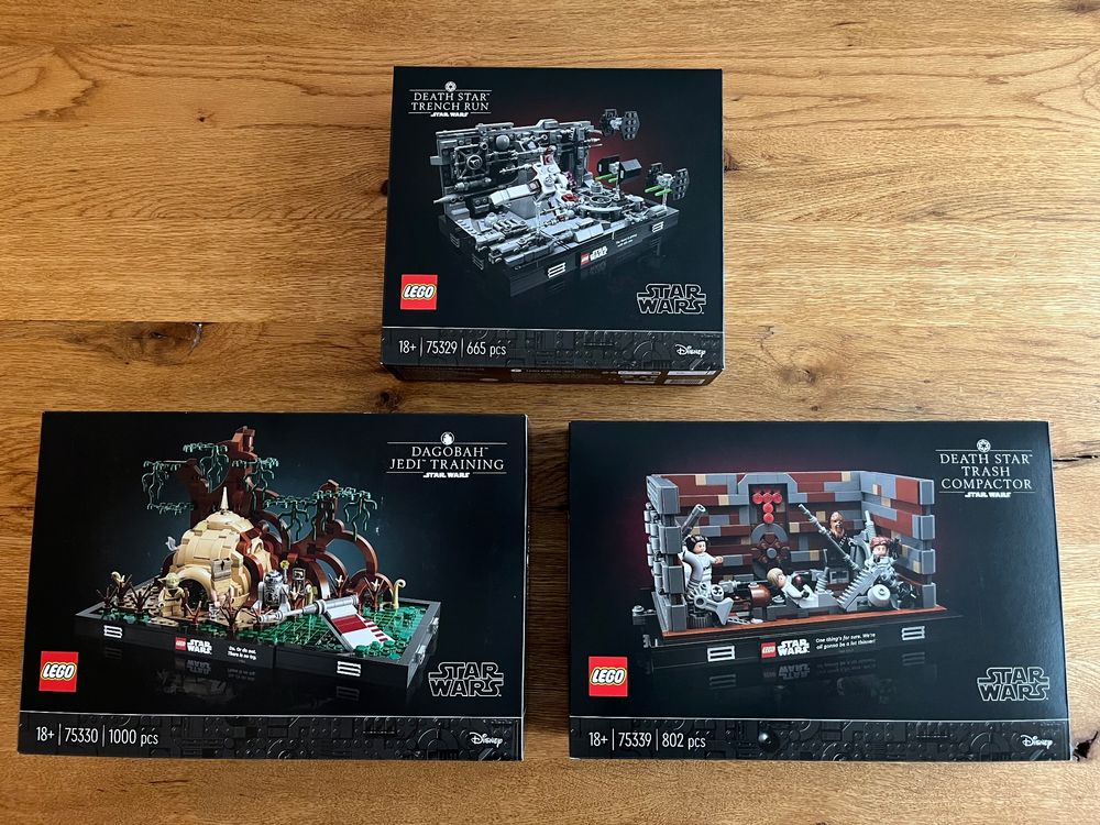 Lego 75329 + 75330 + 75339 Star Wars Dioramas NEU | Kaufen auf Ricardo