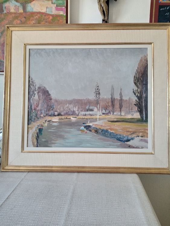 Armand Henri Rouiller Öl Malplatte sign. dat. top Rahmen (Gebraucht) in ...