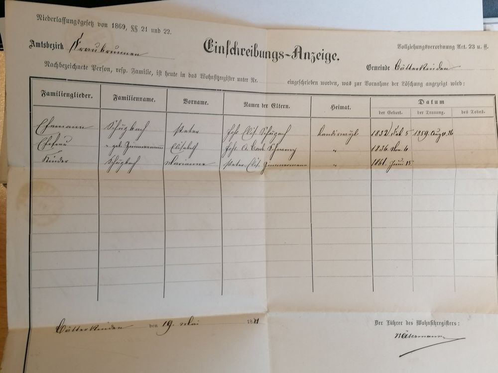 3 Briefe von 1878 bis 1881 mit Stempel Bätterkinden (Gebraucht) in ...