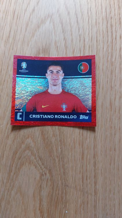 Cristiano Ronaldo POR/2 Roter Rand Topps 2024 Sticker ab 1Fr | Kaufen ...