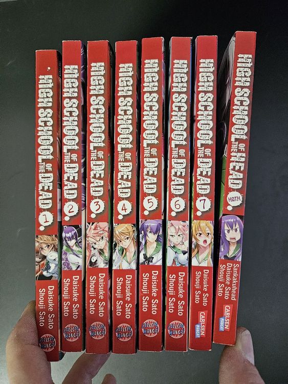 Highschool of the Dead Manga Band 1-8 Deutsch (Gebraucht) in Wynau für CHF 30 – mit Lieferung ...