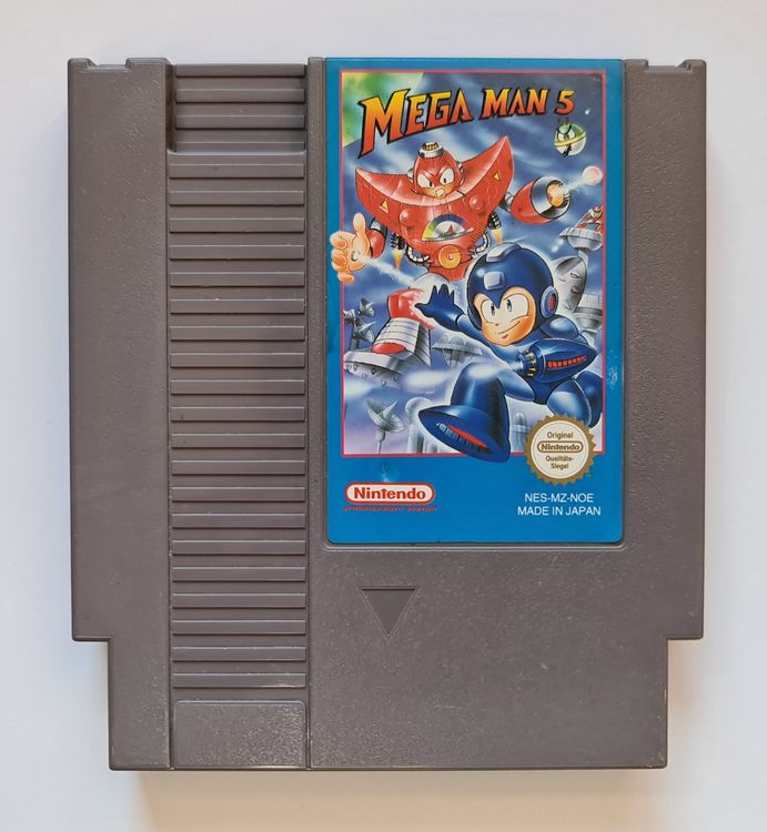 Mega Man 5 (Megaman V) ☠️ Nintendo NES PAL NOE 👉 RARITÄT (Gebraucht) in ...