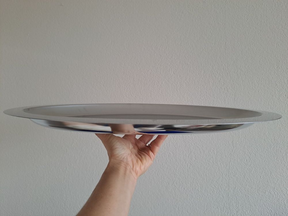2 Serviceplatten Servierplatten aus Metall, klein und gross | Kaufen ...