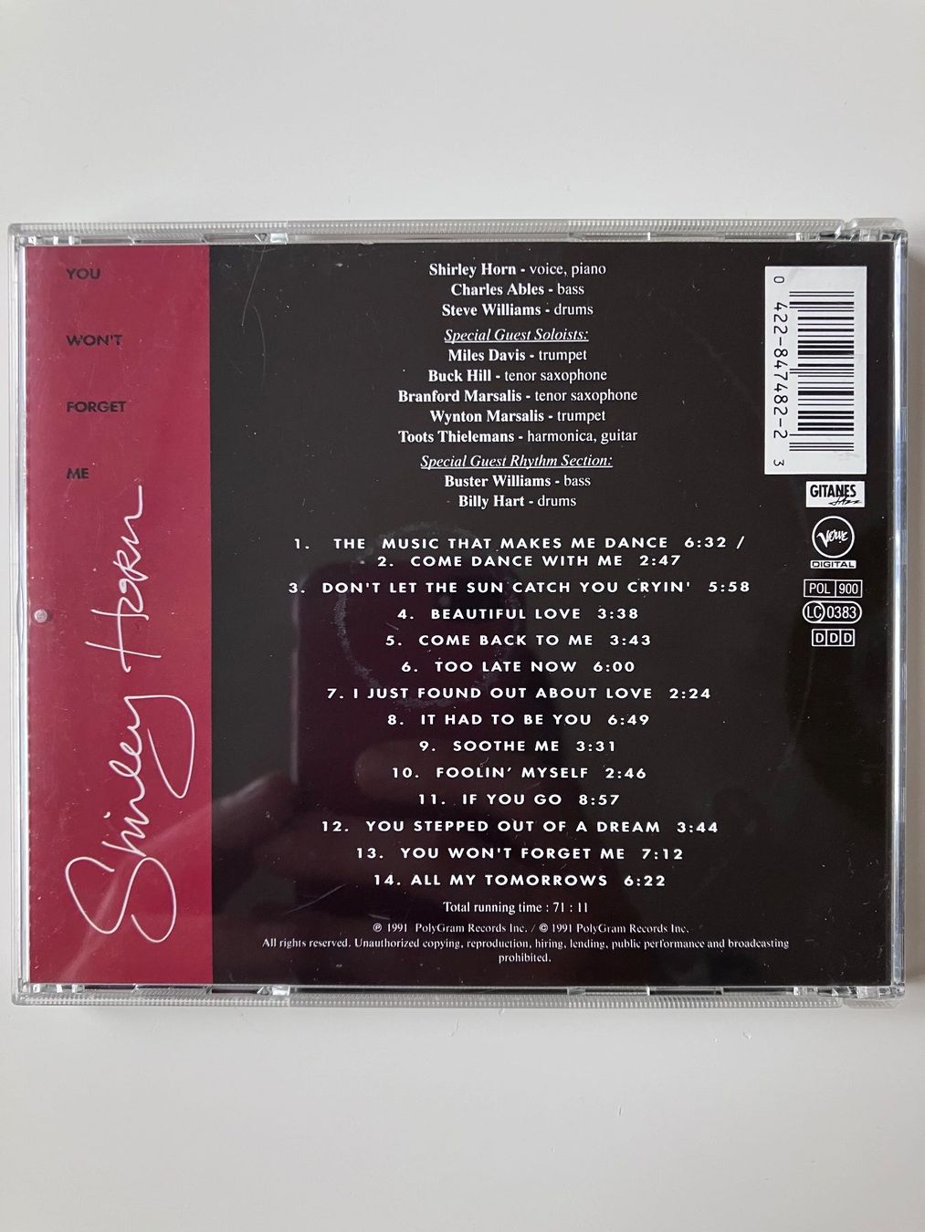 Shirley Horn – You Won't Forget Me CD (Gebraucht) in Luzern für CHF 5 ...