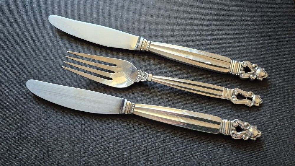 Georg Jensen Messer & Gabel (Silber 925) (Gebraucht) in Zürich für CHF ...