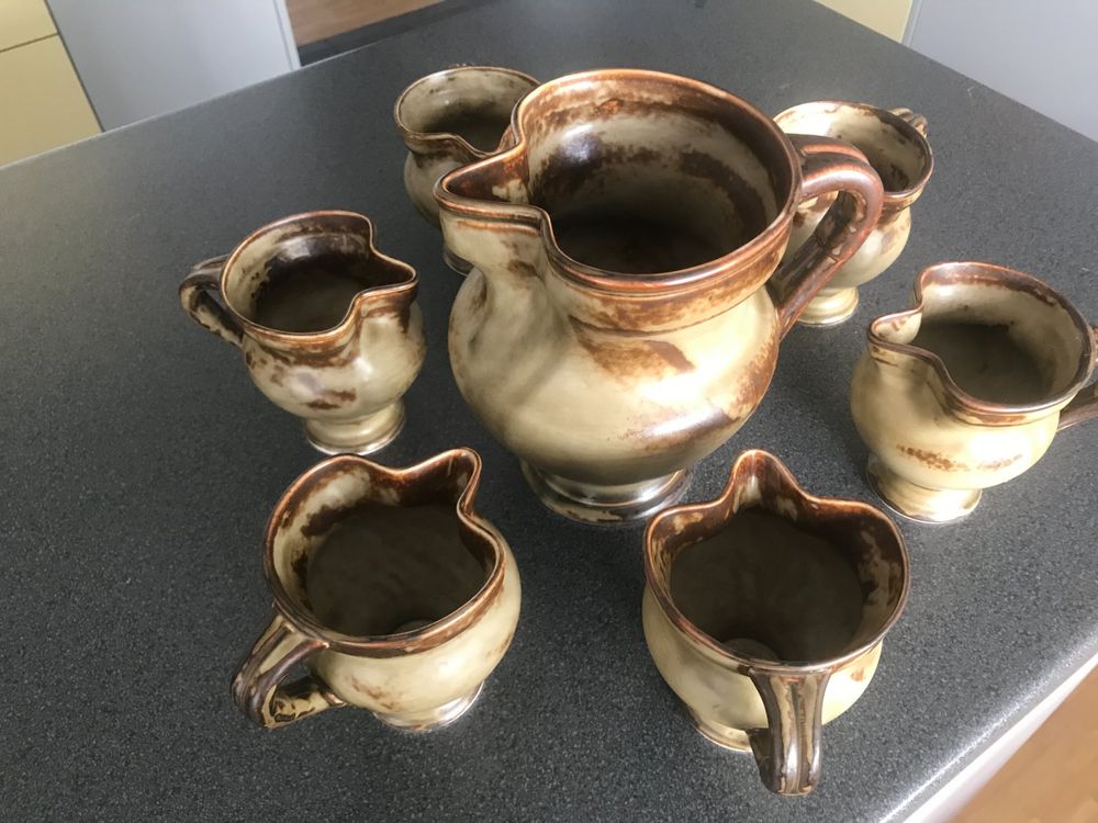 Weinset "Langenthal" Sahara, 6 Boccalini mit Weinkrug (Neu (gemäss ...