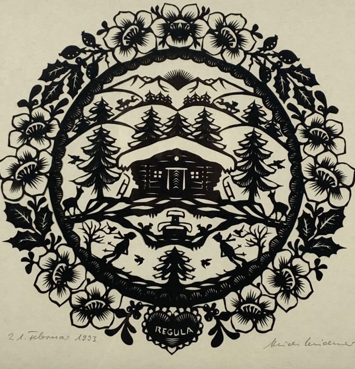 Heidi Widmer (1941) Scherenschnitt | Kaufen auf Ricardo