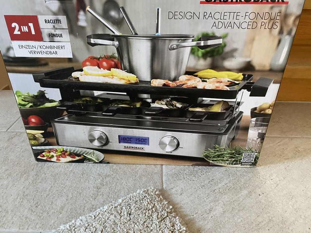Gastroback Raclette Fondue 2in1 Neu nie gebraucht (Neu und ...