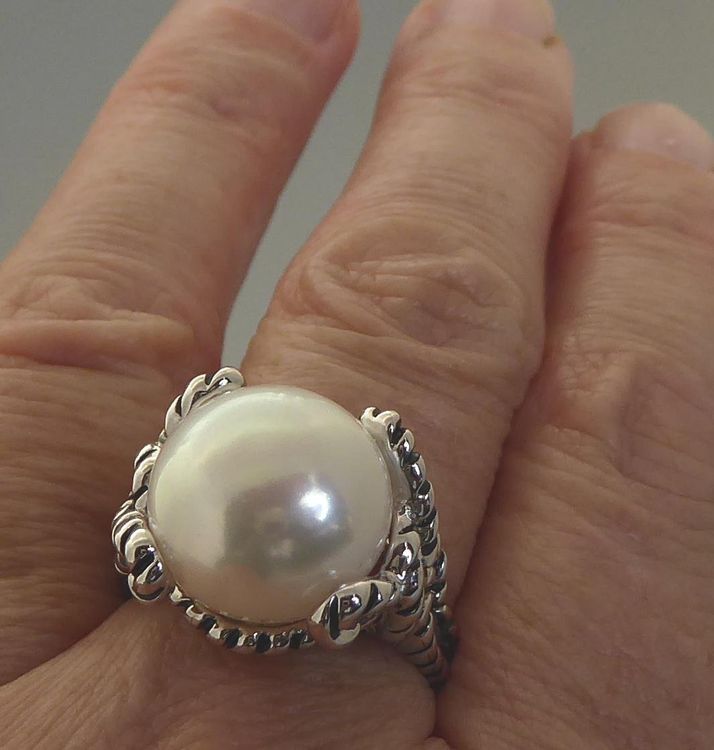 Ring 925 Silber Perle echt (Gebraucht) in Muri AG für CHF 32 – mit ...