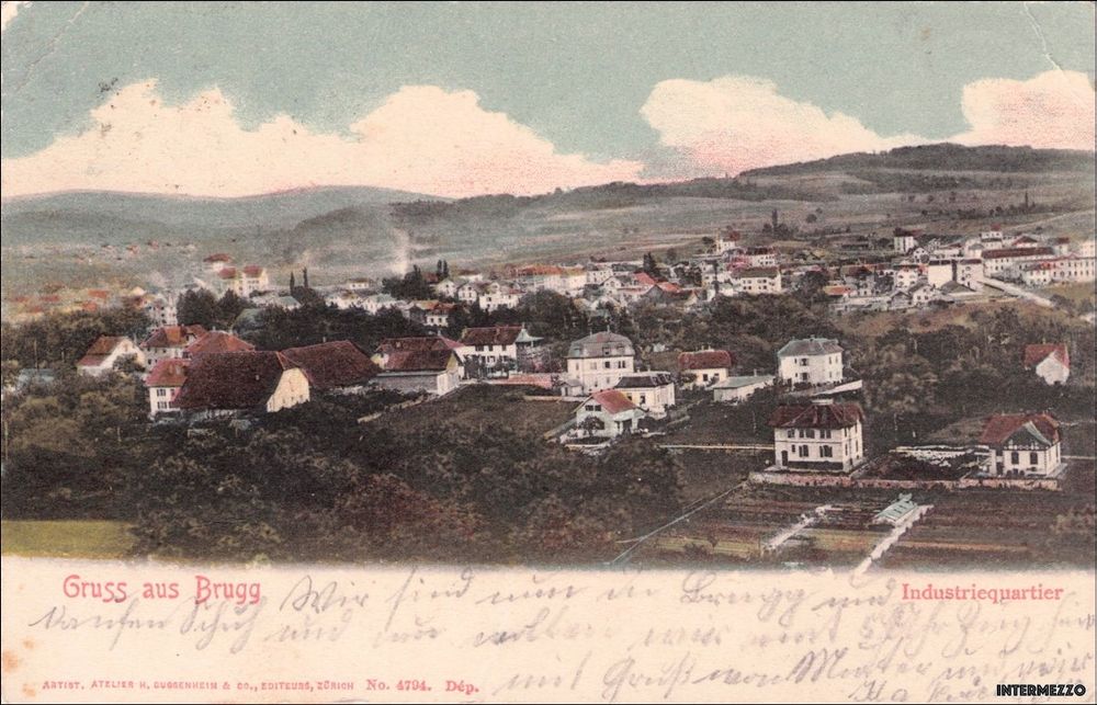 Brugg AG // Industriequartier 1903 Gruss aus Brugg (Gebraucht) in Basel für CHF 14 – mit ...