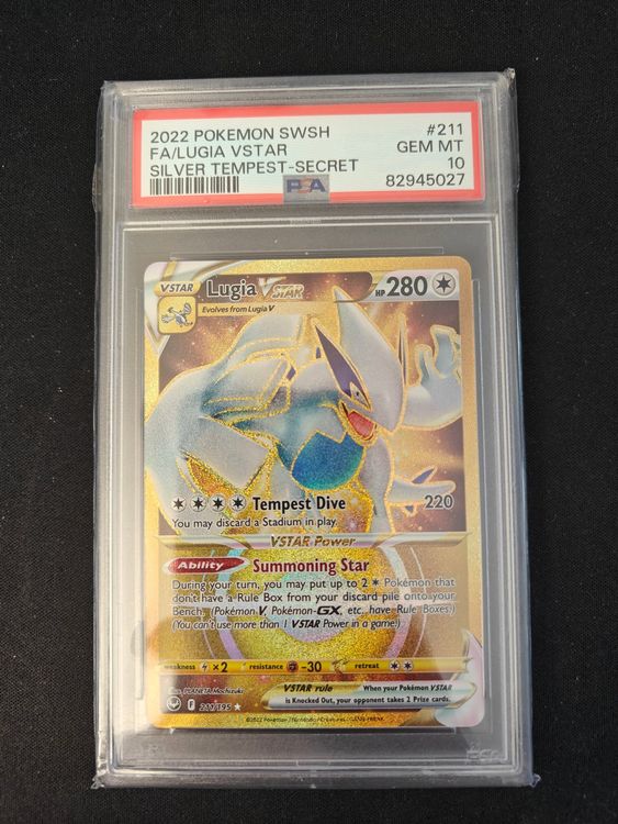 2022 Lugia VStar SWSH Silver Tempest Gold Secret Rare PSA 10 | Kaufen ...