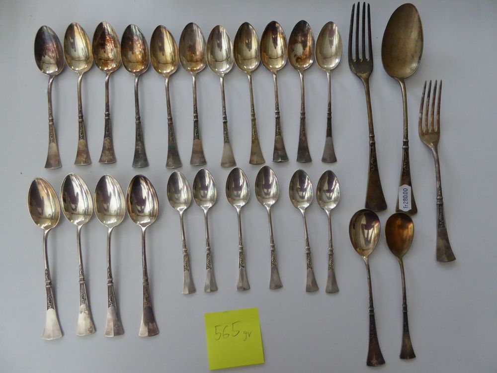 Silberbesteck 800 Silber Löffel Gabeln 565 Gramm (Gebraucht) in Goldswil b. Interlaken für CHF ...