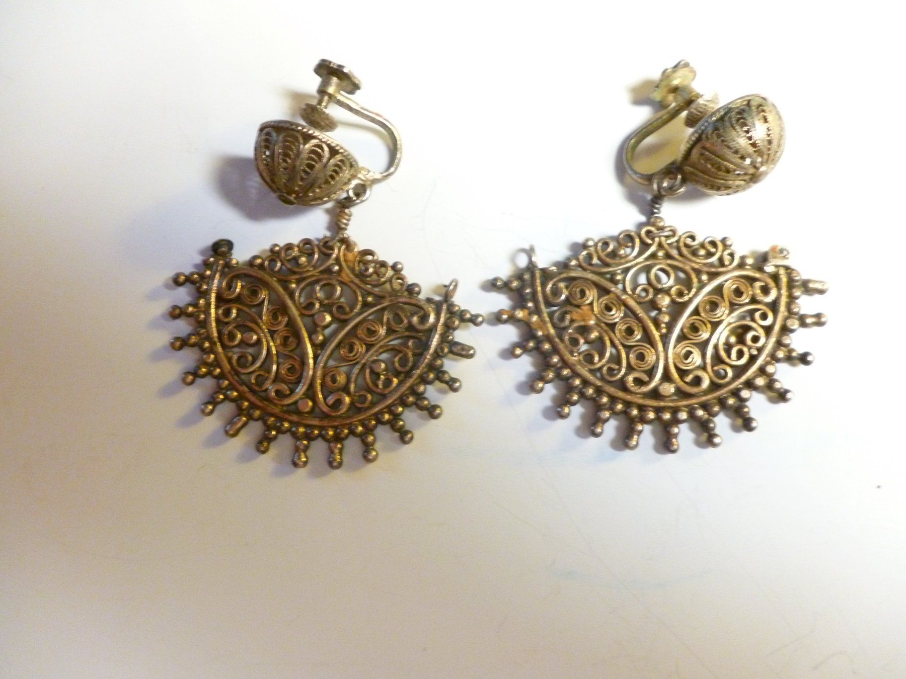 Boucle d'oreille anciennes, en argent (D'occasion) à Montreux pour CHF ...