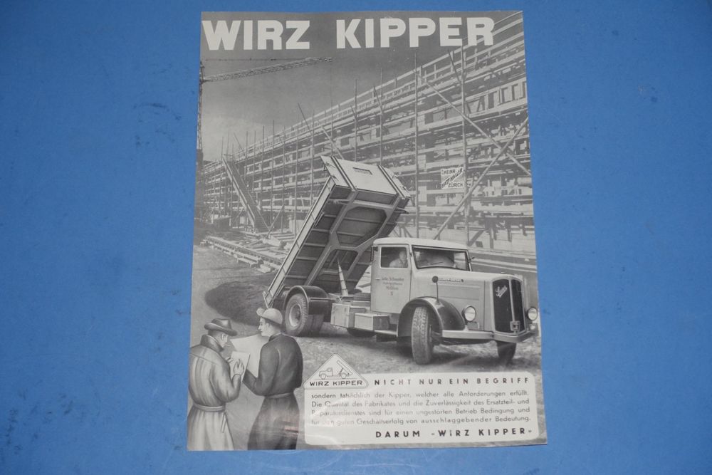 SAURER WIRZ KIPPER PROSPECTUS OLDTIMER VINTAGE (Gebraucht) in für CHF ...
