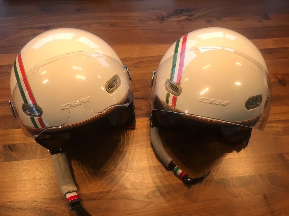 Vespa Helme Italien-Style, im Paar oder Einzeln erhältlich | Kaufen auf ...