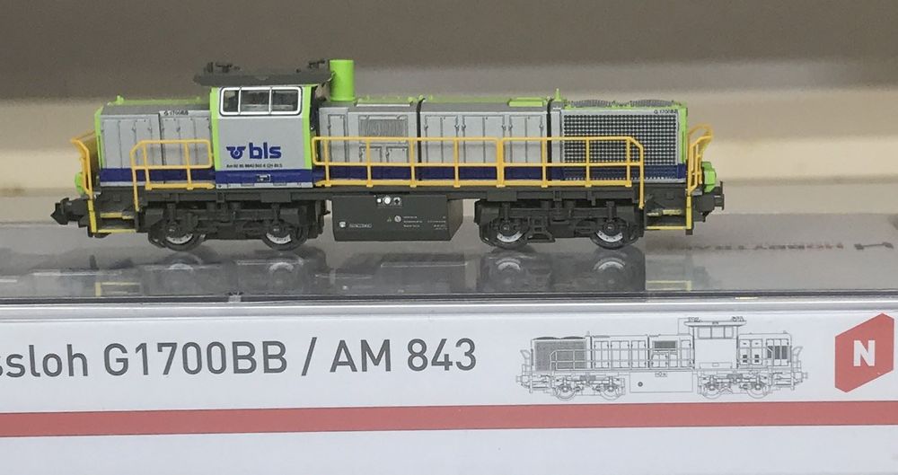 BLS Am 843 502-8 silber/blau/neongrün | Kaufen auf Ricardo