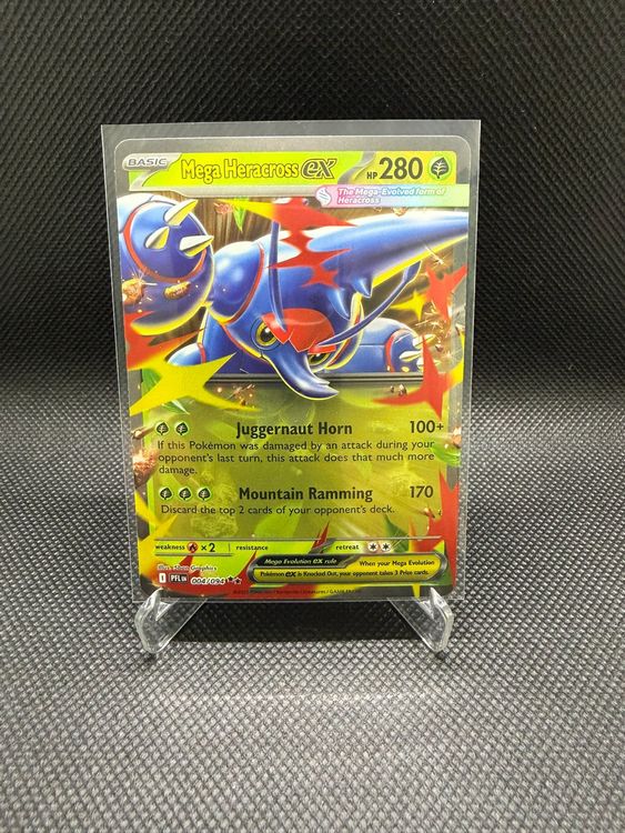 Pokemon Phantasmal Flames Mega Heracross ex 004/094 (Gebraucht) in Horn ...