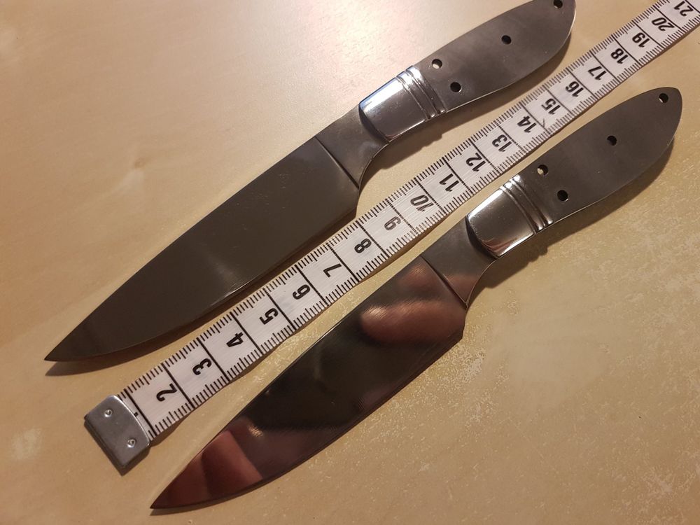 Messer-Rohling / Messer-Klinge / Klingen-Rohling - Zweierset | Kaufen ...