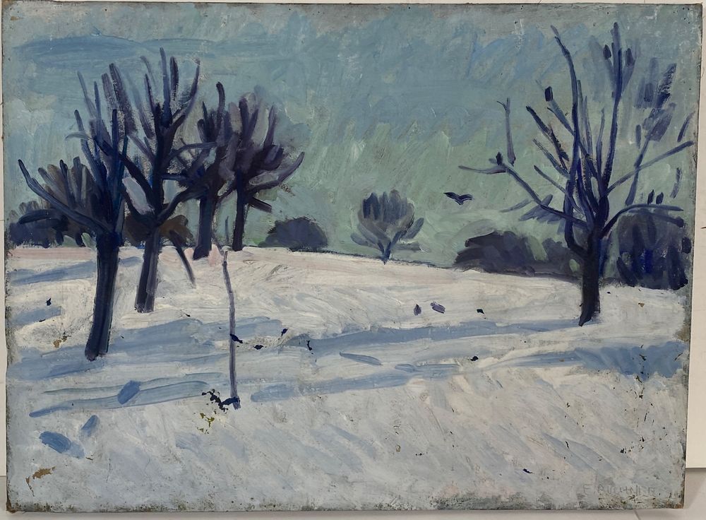 Ernst BÜCHNER (1886-1951) Winterlandschaftsgemälde (Gebraucht) in Root ...